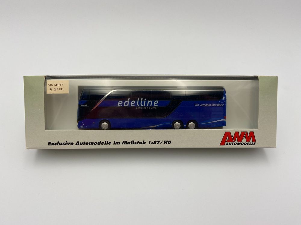 AWM 74517 1:87 Setra S 431 DT-E6 edelline Carreisen Kerzers (Neuf avec ...