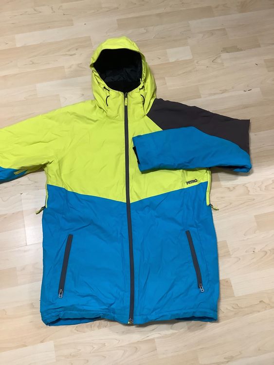 Trendige Nitro-Skijacke (L) & Hose (M), gelb/blau, NP 350.- (Gebraucht ...