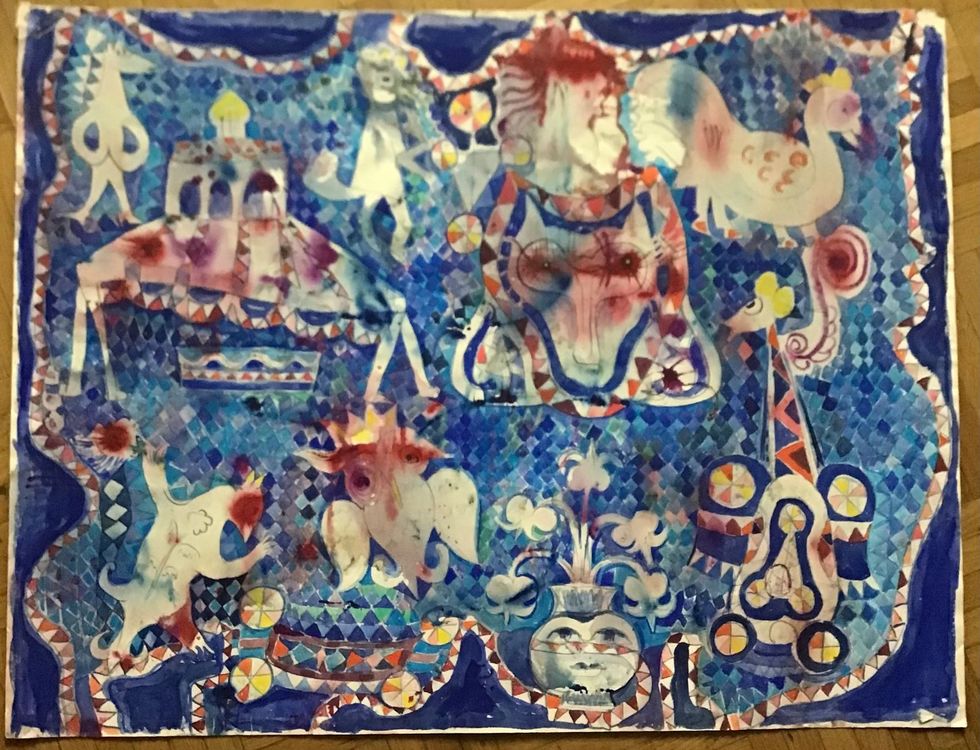 Maria UEBERSAX (1899-1989) Aquarell (Gebraucht) in Root für CHF 85 – mit Lieferung auf Ricardo ...