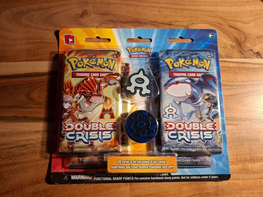 Pokemon Double Crisis: Team Aqua 4-Pack Blister OVP (ENG) (Neu und ...