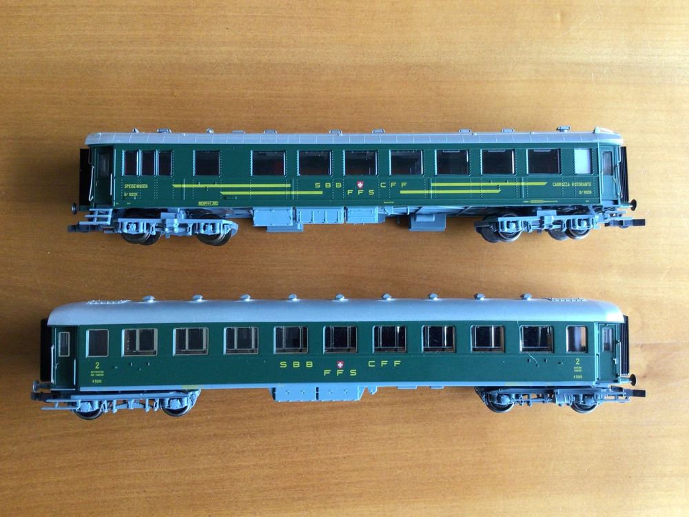 Roco 44877 + 44878 SBB Speisewagen + 2.Kl. H0 1:87 | Kaufen auf Ricardo