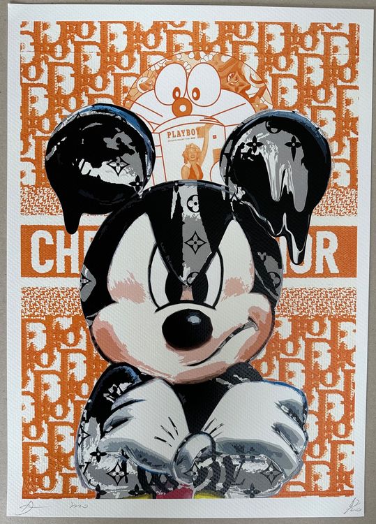 Death: Angry Dior Mickey, signiert 82/100 (Neu (gemäss Beschreibung ...
