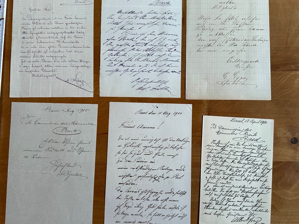 9 antike Briefe, Dokumente 1896, 130 Jahre alt ab 1.- (Gebraucht) in ...