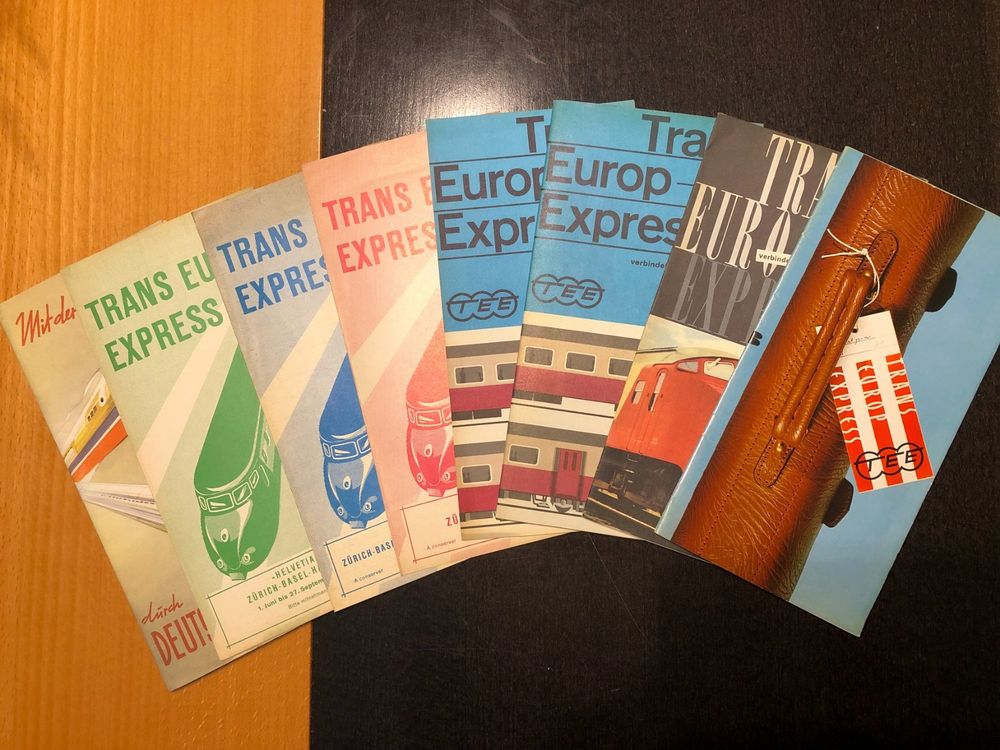 7 TEE Trans Europ - Express Prospekte (Gebraucht) in Pfäffikon ZH für ...