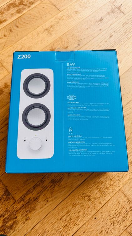 Logitech Z200 Lautsprecher Super Sound für PC im Homeoffice (Gebraucht ...