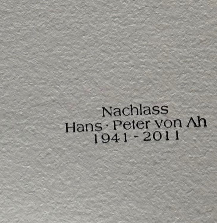 Hans-Peter von Ah, Aquarell, Formen, Bau, Abstrakt, Nachlass (Gebraucht ...