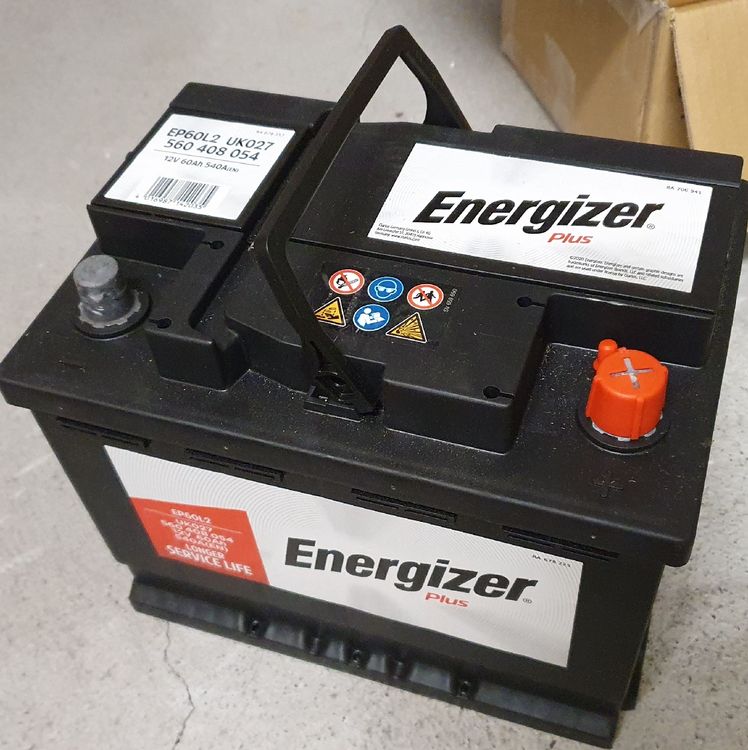 Energizer Plus 12V 60Ah Car Battery (NEW - 3 Days Use) (Neu (gemäss ...