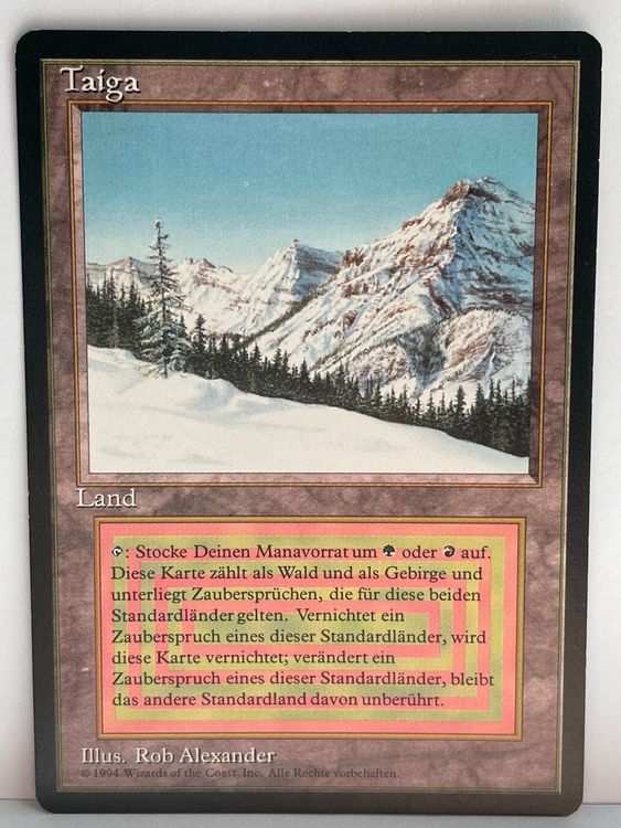 Magic The Gathering - Taiga (Gebraucht) in Reinach BL für CHF 456 – mit Lieferung auf Ricardo kaufen