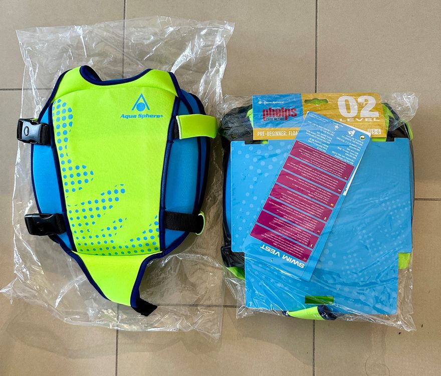 2 AQUA SPHERE SCHWIMMWESTEN, AUFTRIEBSHILEN FÜR 2-6JAHRE NEU | Kaufen auf Ricardo
