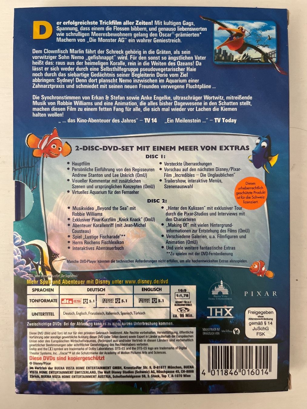 Disney | Pixar DVD 📀 Findet Nemo (2003) 📀 (Neu (gemäss Beschreibung ...