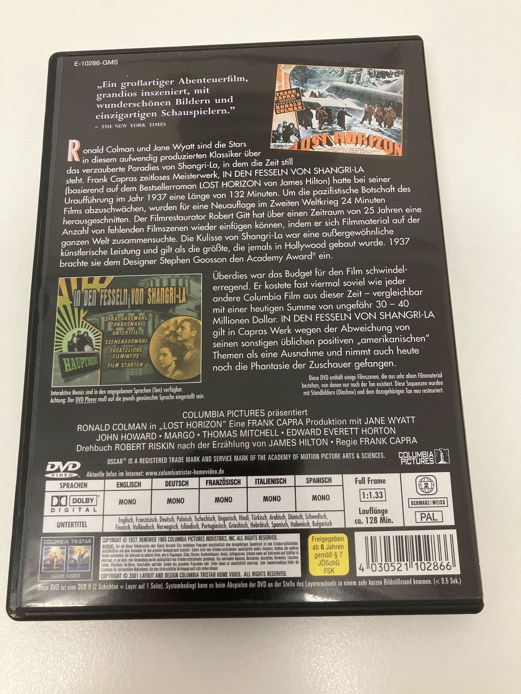 In den Fesseln von Shangri-La (DVD) Frank Capra 1937 (Gebraucht) in ...