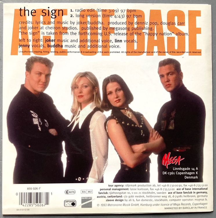 ACE OF BASE - THE SIGN (Gebraucht) in Poliez-Pittet für CHF 6 – mit ...