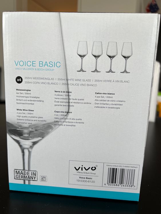 Vivo - Villeroy Boch Voice Basic - Glas Weißwein (4 stk) | Kaufen auf ...