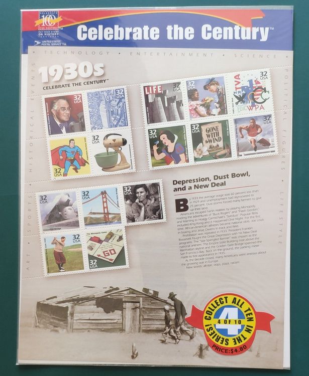 USA Stamp 32c. Celebrate the Century 1930 Original verpackt! (Gebraucht ...