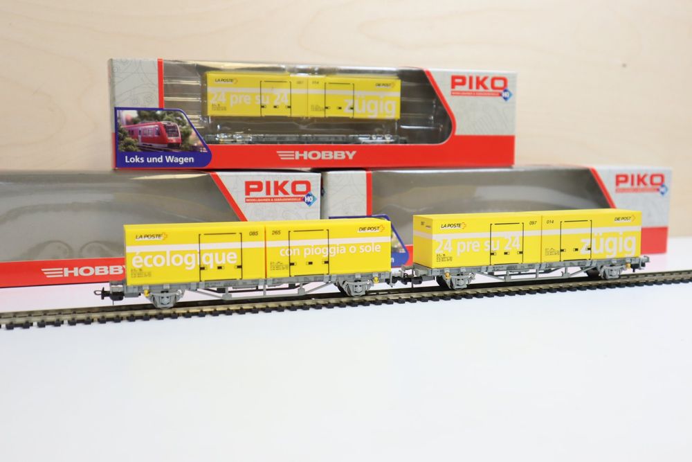 PIKO 3 x Schweizer Post Container Wagen Set 57724/96009 | Kaufen auf ...