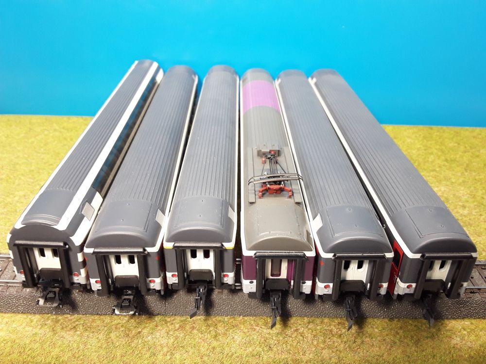 Märklin 43670 _ 6x SBB Euro City Schnellzugwagen Set Spur H0 (Gebraucht ...