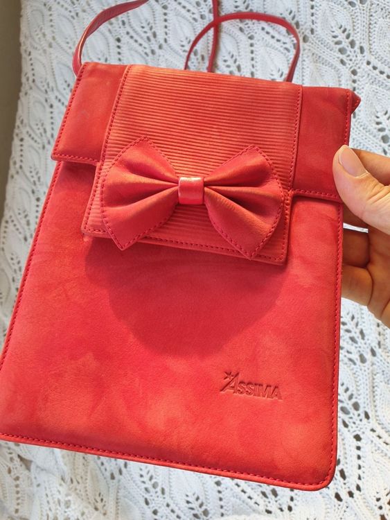 ASSIMA BAG TASCHE ROT LEDER LOCHER SÜSS (Gebraucht) in Elsau für CHF 24 ...