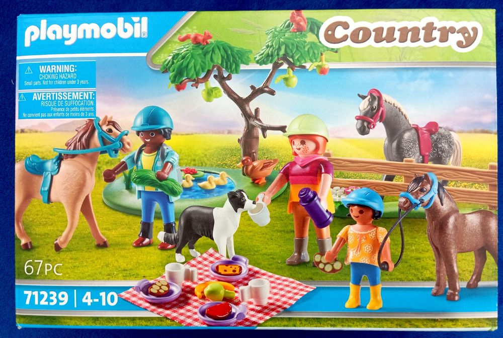 Playmobil Country, Picknick mit Pferden, 67 Teile (Neu und ...