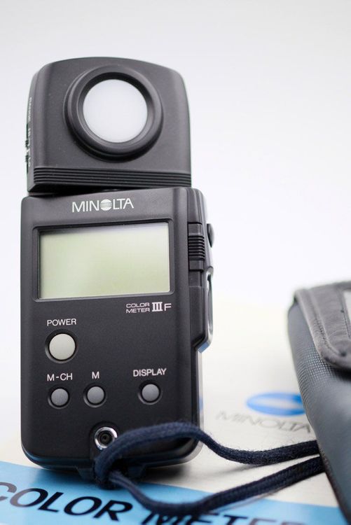 MINOLTA COLOR METER IIIF + ETUI ET DRAGONNE | Kaufen auf Ricardo