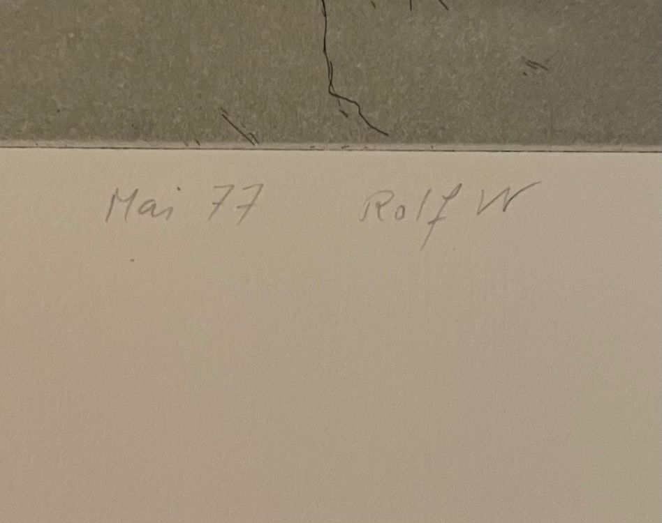 Rolf Winnewisser (1949) Radierung Handsig | Kaufen auf Ricardo
