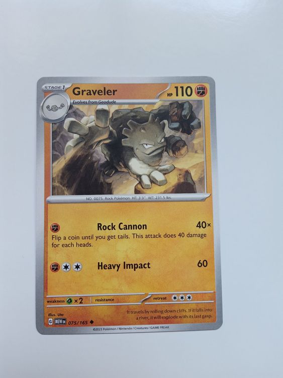 Graveler Georock - Pokemon 151 Mew (Gebraucht) in Altstätten SG für CHF ...