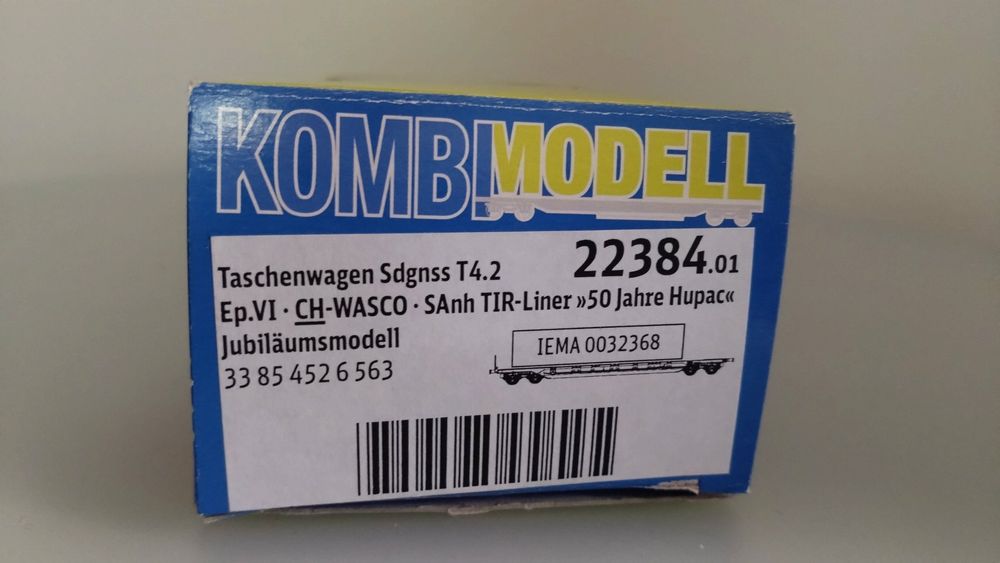 Kombimodell 22384.01 Taschenwagen T4 2 / 50 Jahre Hupac | Kaufen auf Ricardo