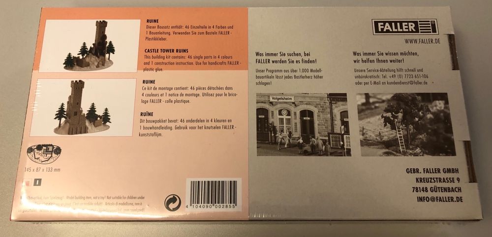 Faller HO Bausatz Burgruine + Hochstamm-Fichten NEU (Neu und ...