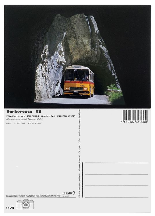 Derborence Aven Conthey Postauto FBW FHS 50U EU3A VS 81888 | Kaufen auf ...