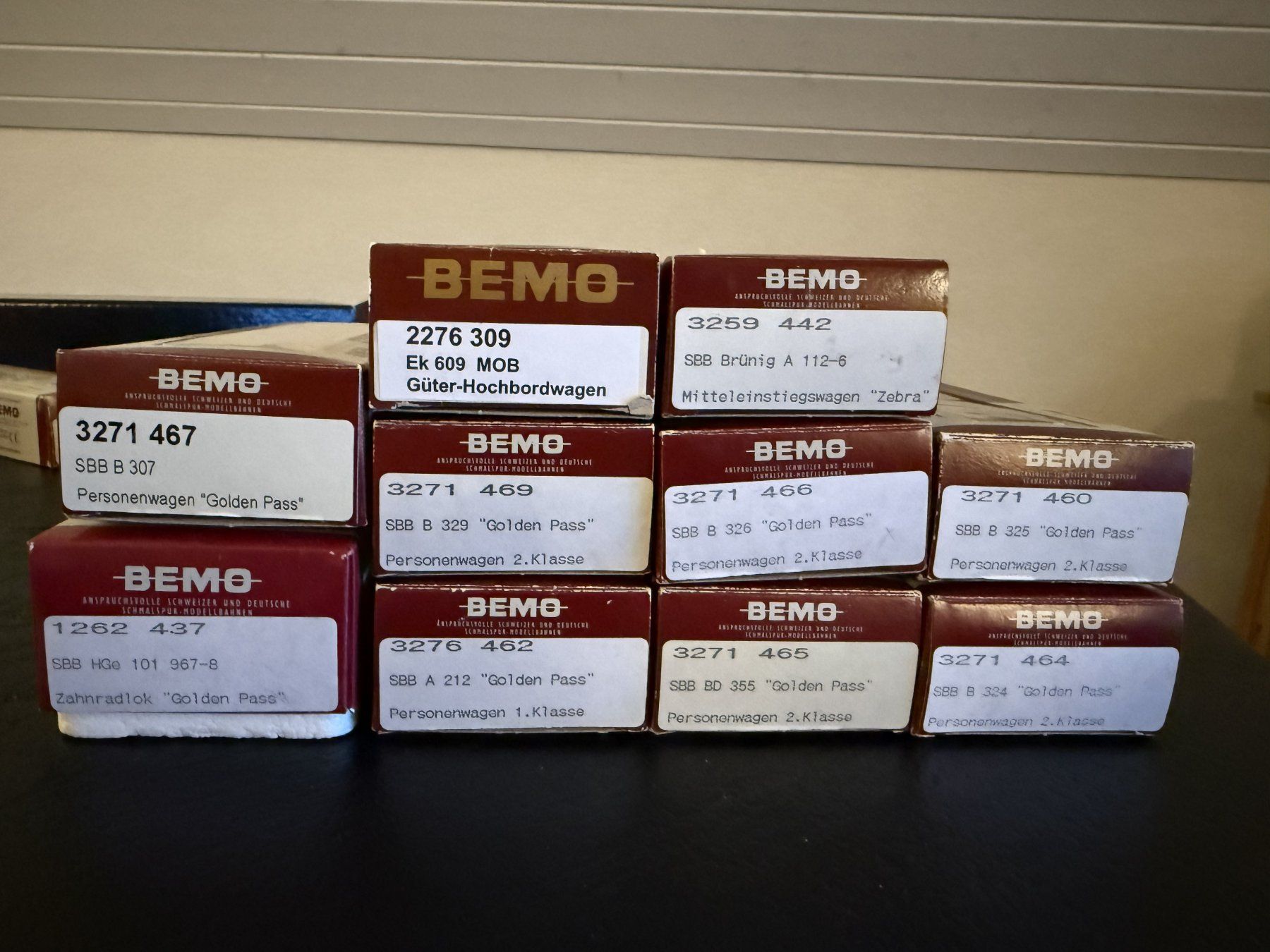 Bemo SBB Brünig Golden Pass Set 8-teilig mit Bonus (Gebraucht) in ...