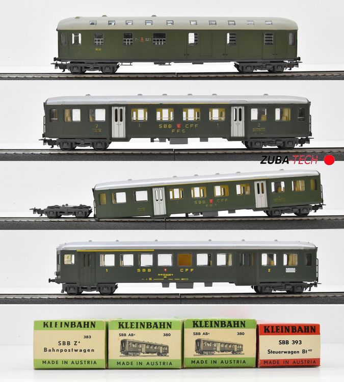 Kleinbahn 4x Personenwagen SBB H0 GS mit OVP | Kaufen auf Ricardo