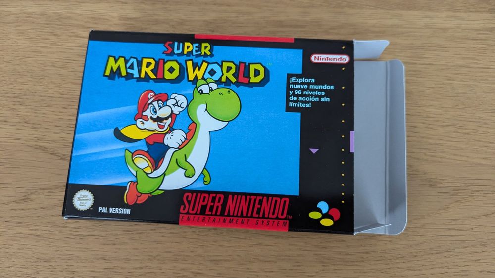 Super Nintendo Super Mario World Reproduction Box (ES) | Kaufen auf Ricardo