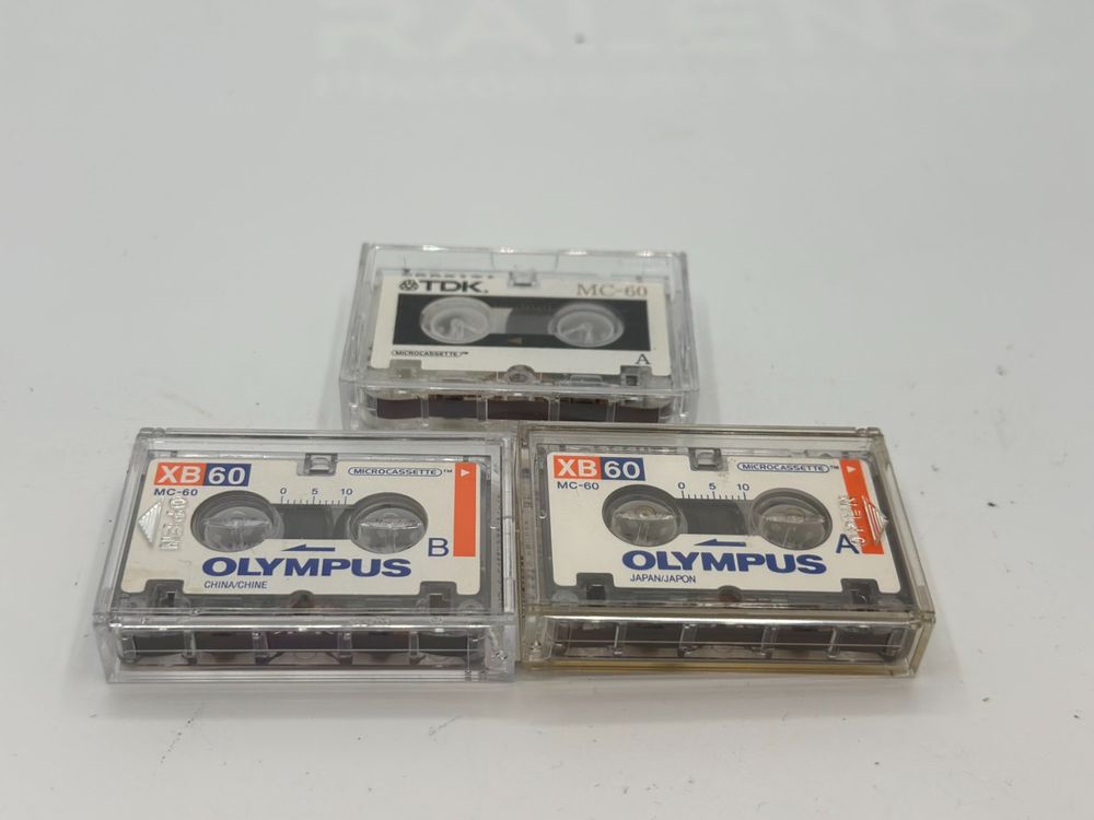3 Olympus+TDK Microcassette Dictaphone Voice Recorder Tape (D'occasion ...