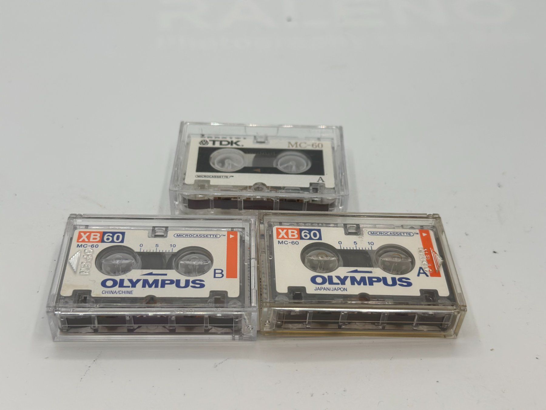 3 Olympus+TDK Microcassette Dictaphone Voice Recorder Tape (D'occasion ...