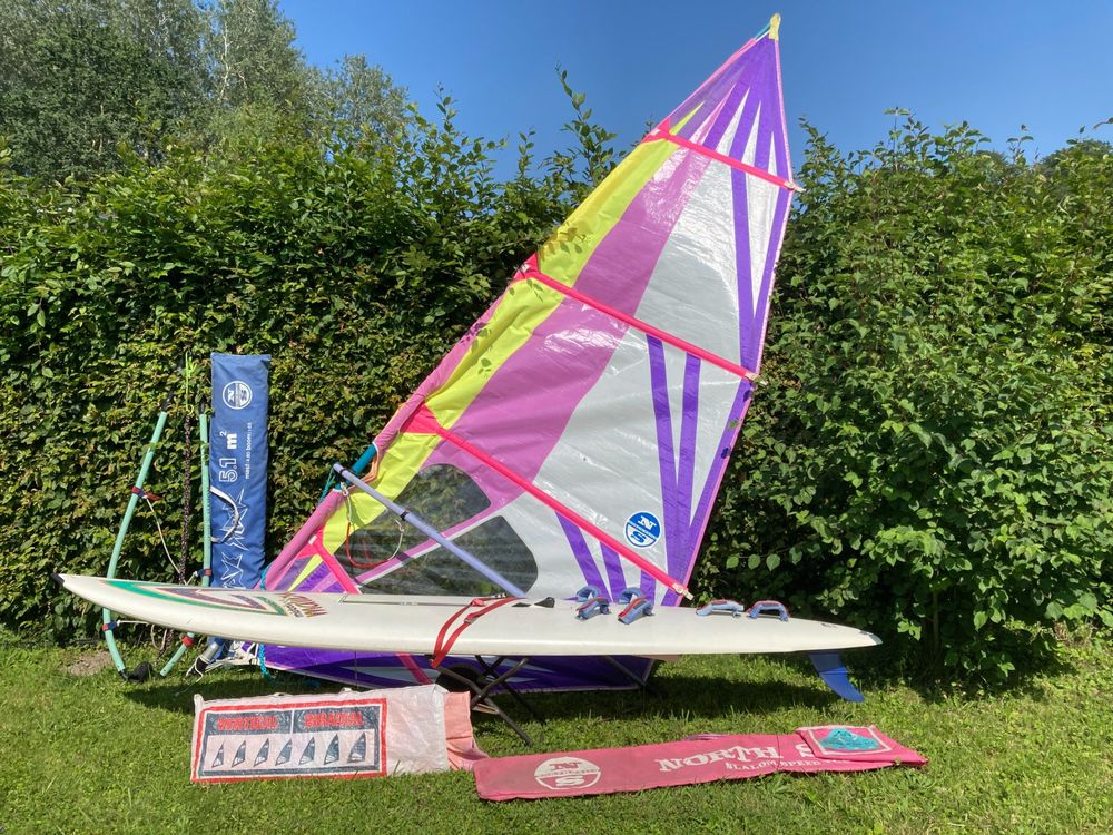 Windsurf-Set Mistral Malibu, gebraucht, North Sails komplett (Gebraucht ...