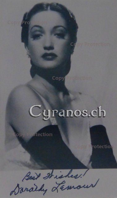 Dorothy Lamour (1914-1996) Schauspielerin - Autogramm (Gebraucht) in ...