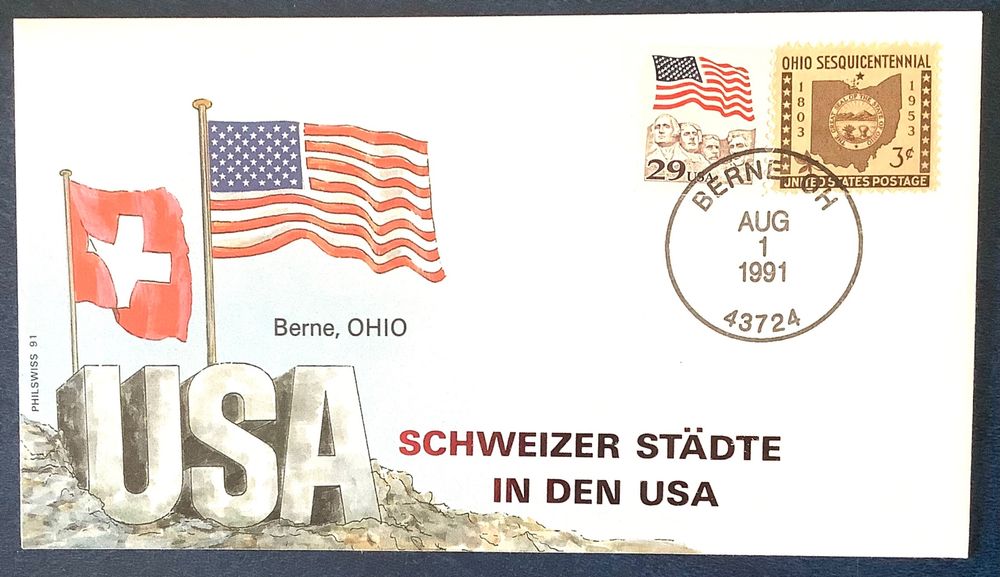 1991 Schweizer Städte in der USA / Berne - Ohio (Neu (gemäss ...