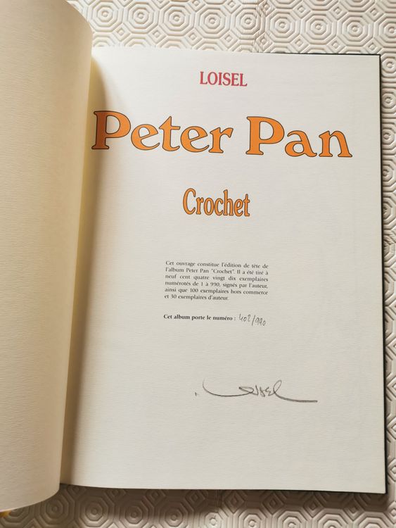 Tirage de Tête - PETER PAN - Crochet (D'occasion) à Bussigny-sur-Oron ...