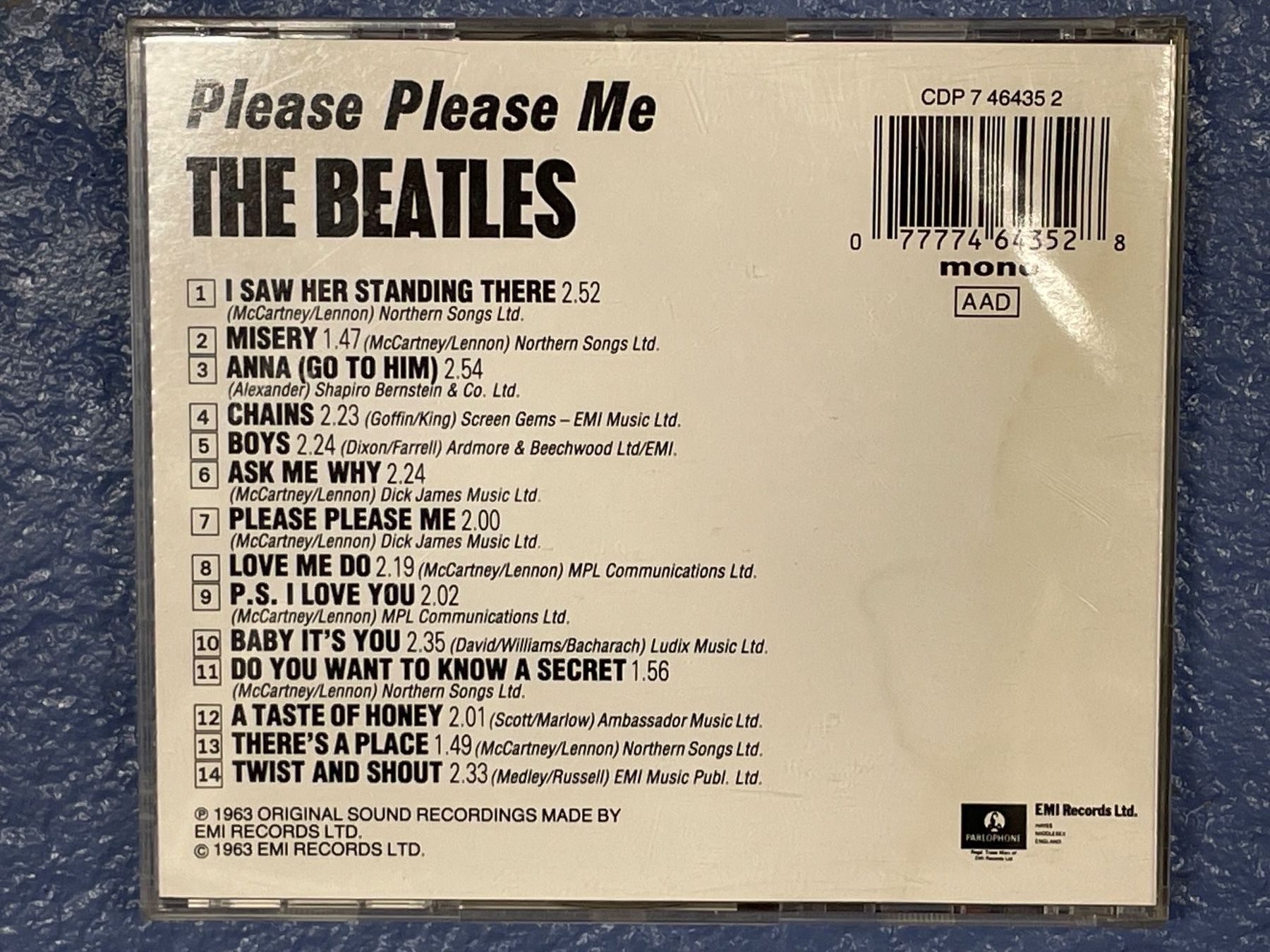 [CD] THE BEATLES - Please Please Me (1987) (Gebraucht) in Frasnacht für ...