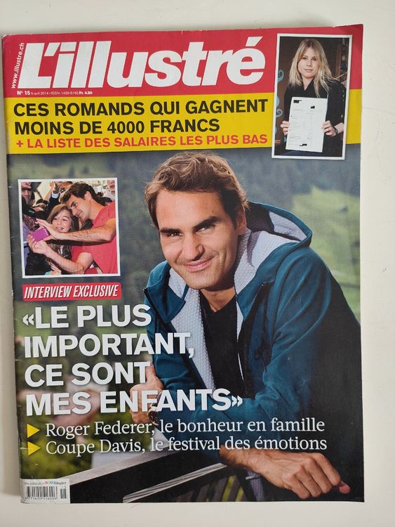 Roger Federer magazine l'illustré 2014 (D'occasion) à Prilly pour CHF 7 ...