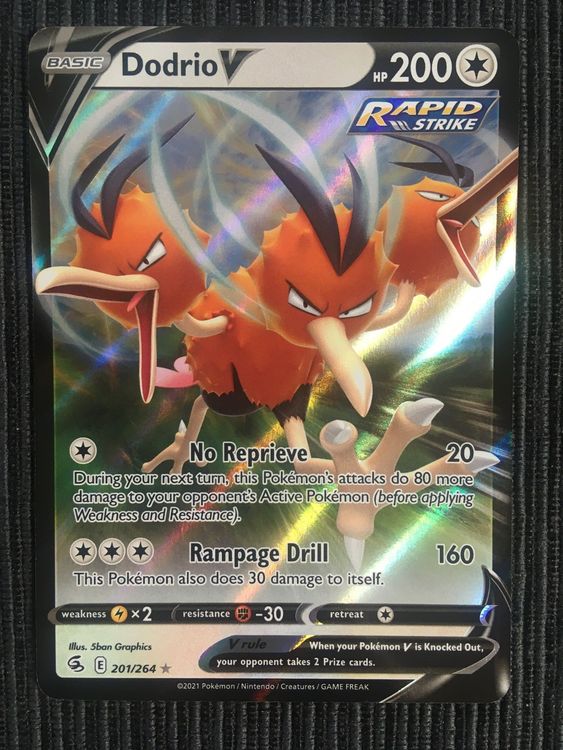 Pokemon Dodrio V Fusion Strike EN (Neu (gemäss Beschreibung)) in Wabern ...