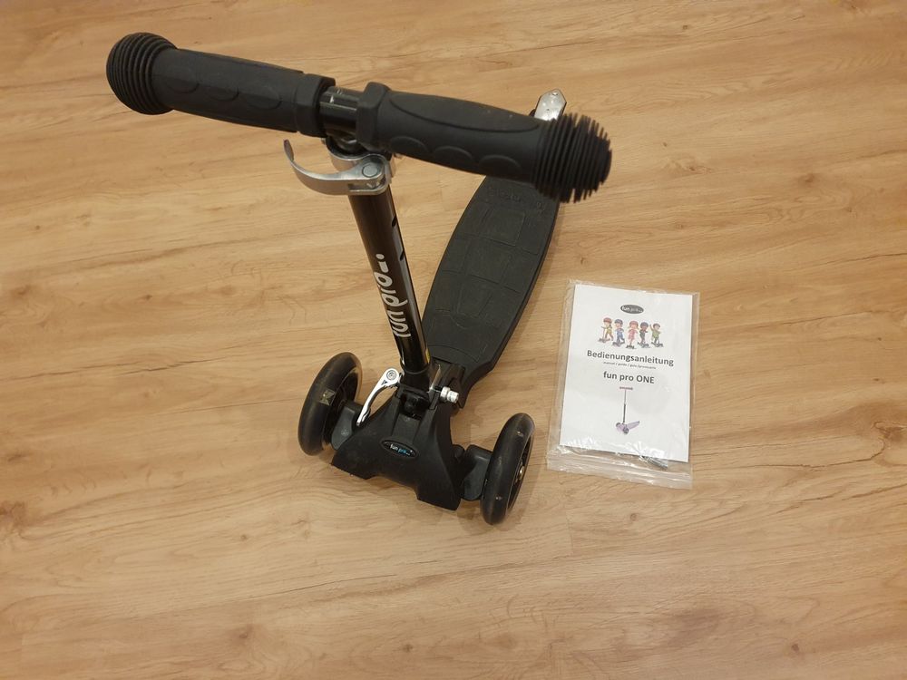 Fun pro one schwarz deluxe, Kinderroller 3 Räder, LED Räder | Kaufen ...