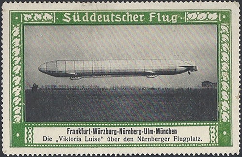 Vignette Zeppelin Süddeutscher Flug (Gebraucht) in Genève für CHF 8 ...