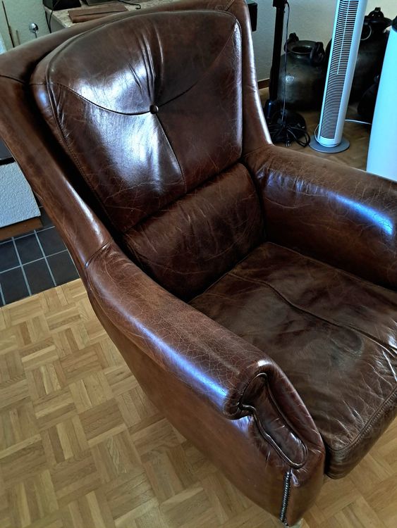 Vintage Leder Sessel Braun (Gebraucht) in Zürich für CHF 300 – nur ...