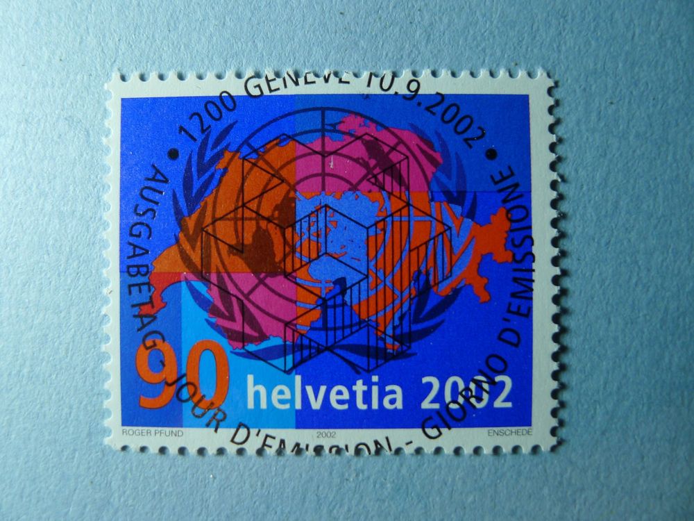 2002 UNO Beitritt ET Vollstempel 1059 | Kaufen auf Ricardo