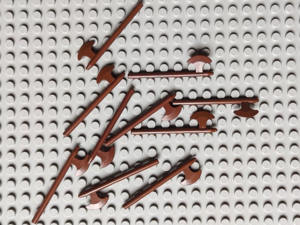 LEGO Castle - 10x Axt/Hellebarde - Axe brown - 3848 (Set 1) (Gebraucht ...