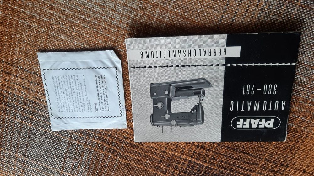 pfaff Nähmaschine 360 - 261 bedienungsanleitung | Kaufen auf Ricardo