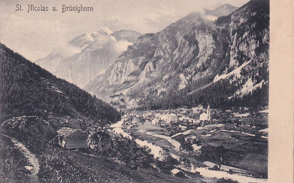 St. Niklaus VS und Brünighorn um 1909 (Gebraucht) in Niedergesteln für CHF 9.2 – mit Lieferung ...