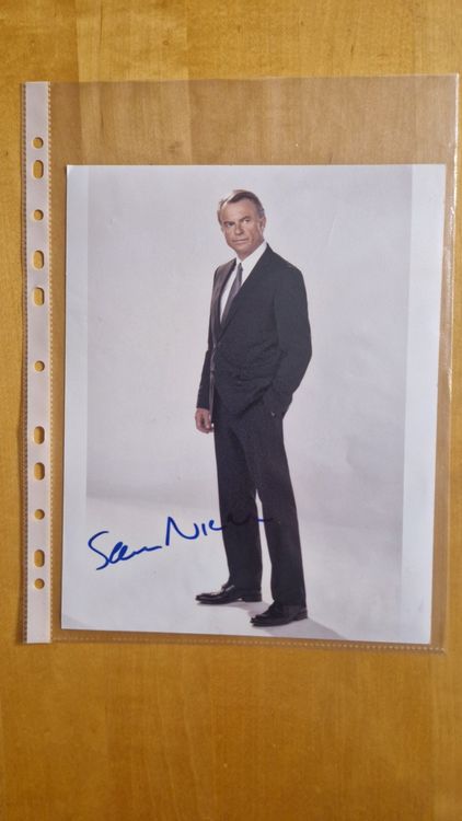 Sam Neill, Original Autogramm auf Grossfoto in Farbe (Gebraucht) in ...