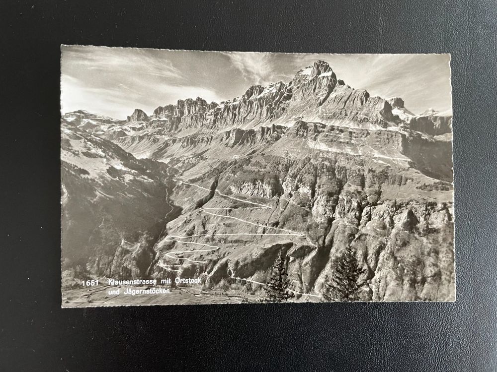 AK GL Klausenstrasse mit Ortstock und Jägerstöcken (Gebraucht) in Thal für CHF 3 – mit Lieferung ...