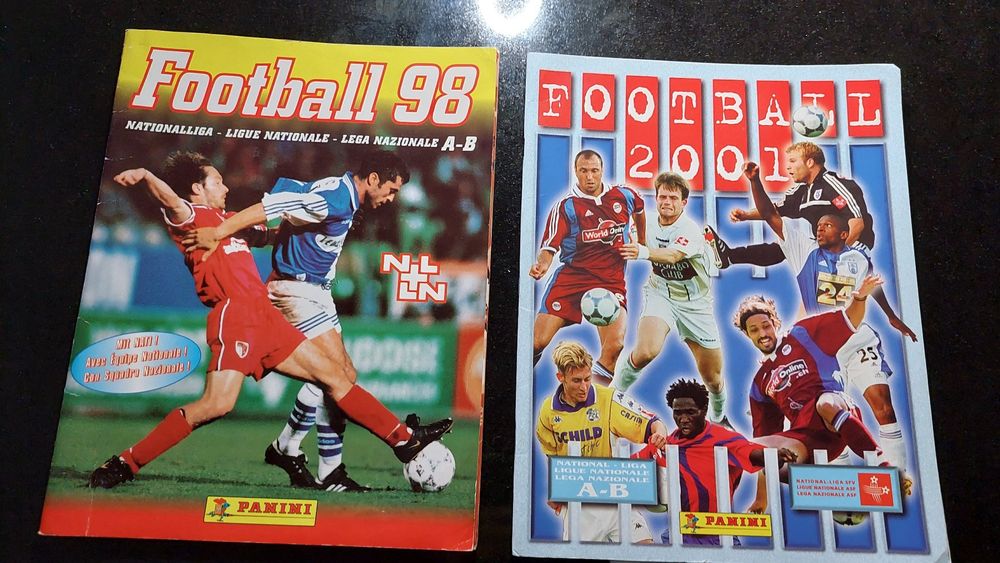 FOOTBALL 98 + FOOTBALL 2001 - PANINI ALBUM | Acheter sur Ricardo